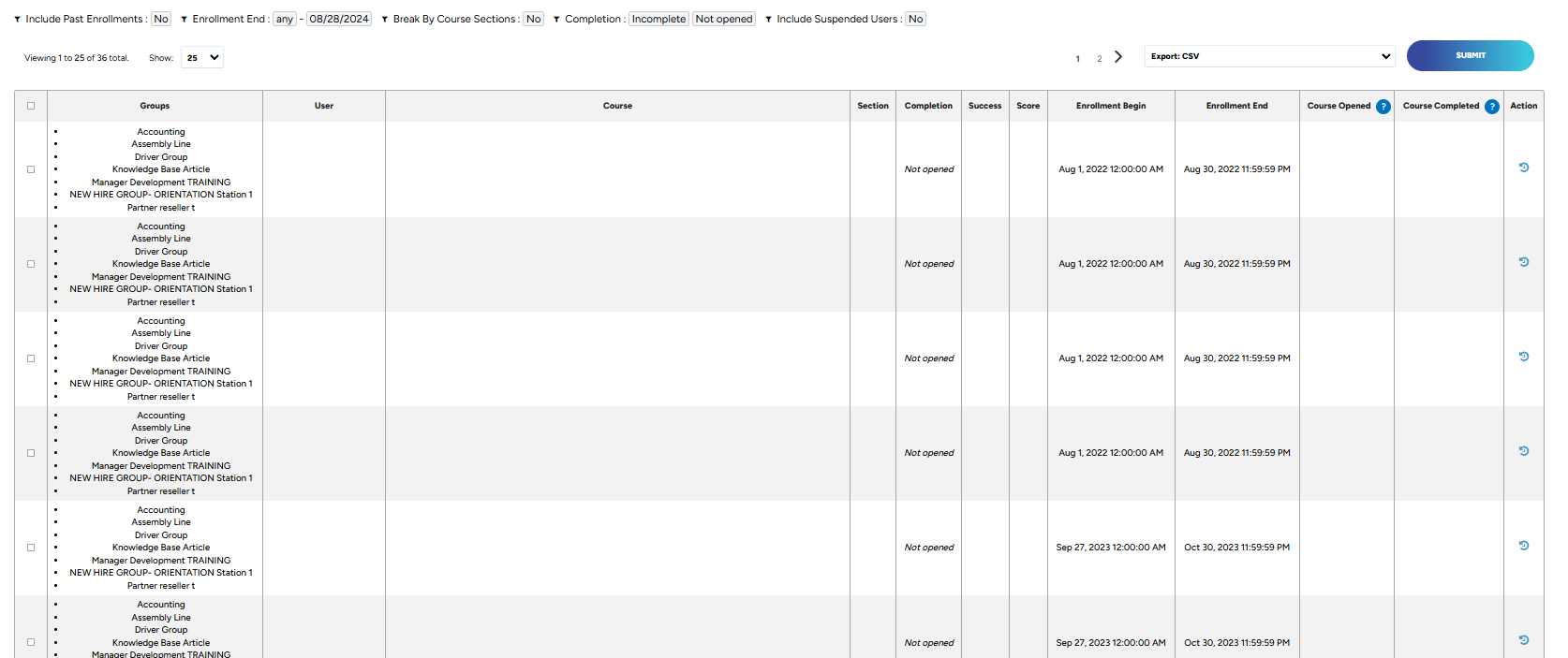 How to: See Overdue Enrollments