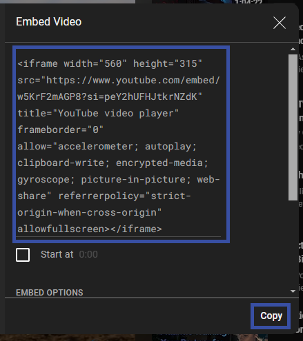 How to: Get Embed Codes from YouTube