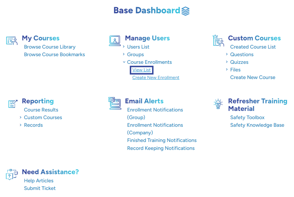 How To: Enroll training for new and completed training