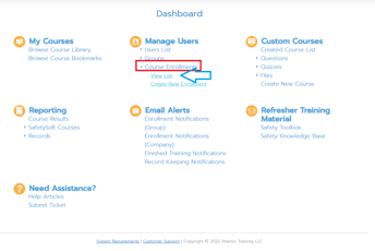 How To: Enroll training for new and completed training
