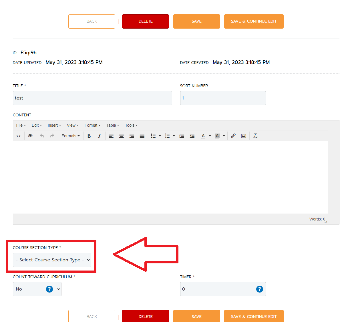 Custom Course Section Types: Downloads